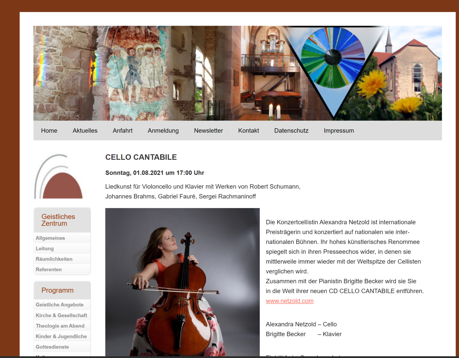 Termine & Presse - Brigitte Becker – Pianistin und Korrepetitorin